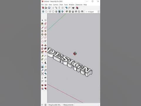 How To Make 3D Text In SketchUp #shorts #sketchup #sketchuptutorial ...