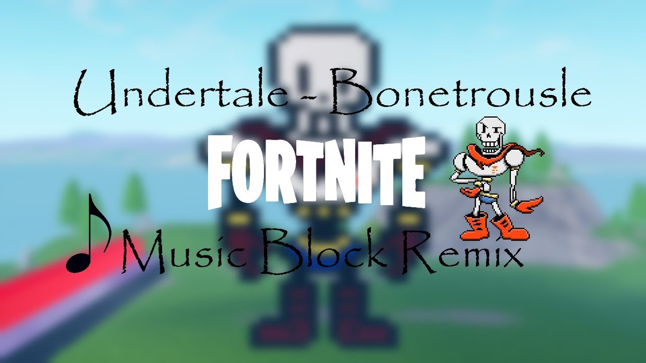 Undertale - Bonetrousle (Fortnite Music Block Remix) - YouTube