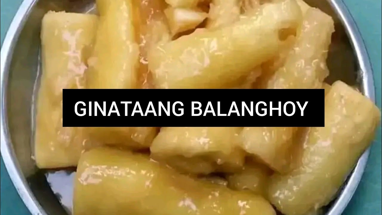 Ginataang balanghoy - YouTube