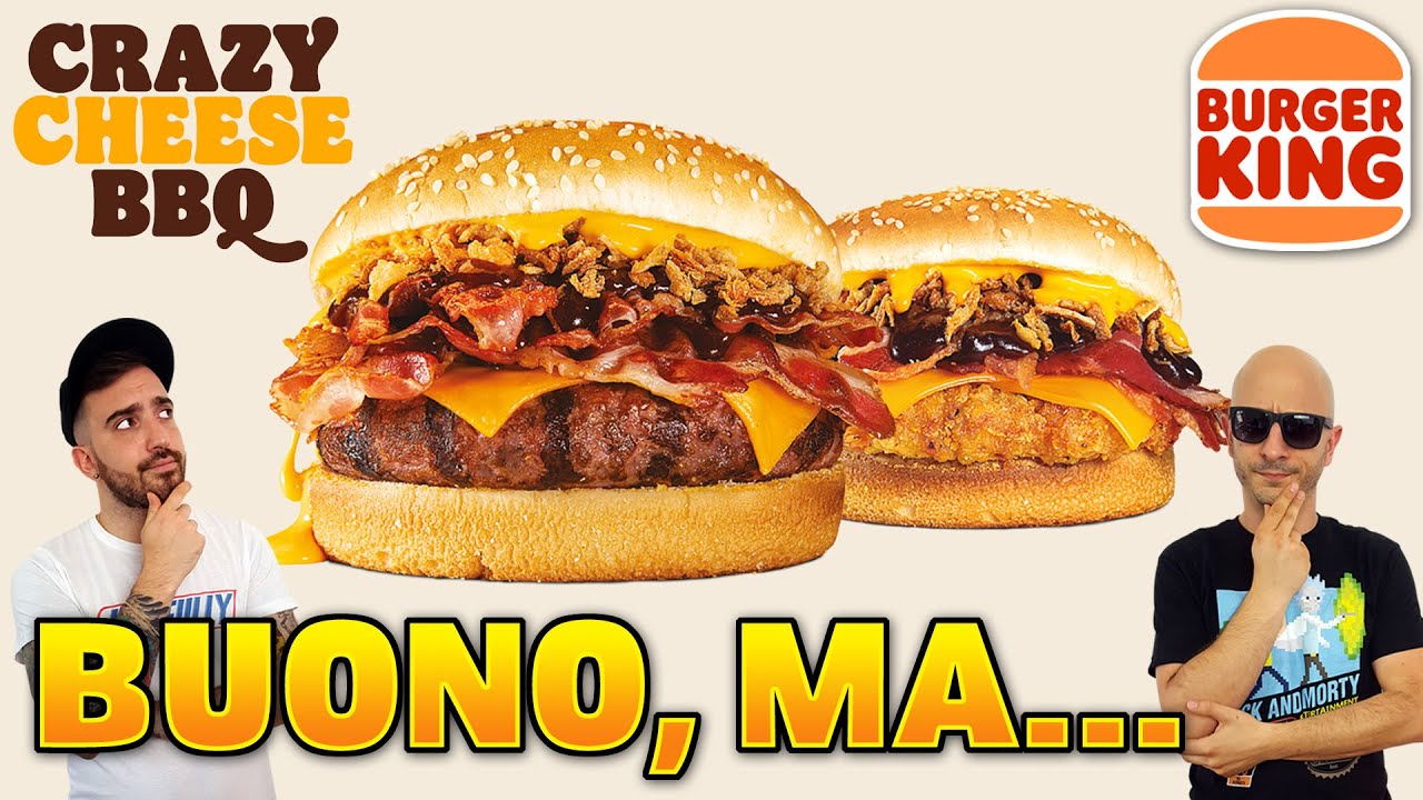 Proviamo i CRAZY CHEESE BBQ di BURGER KING! - YouTube
