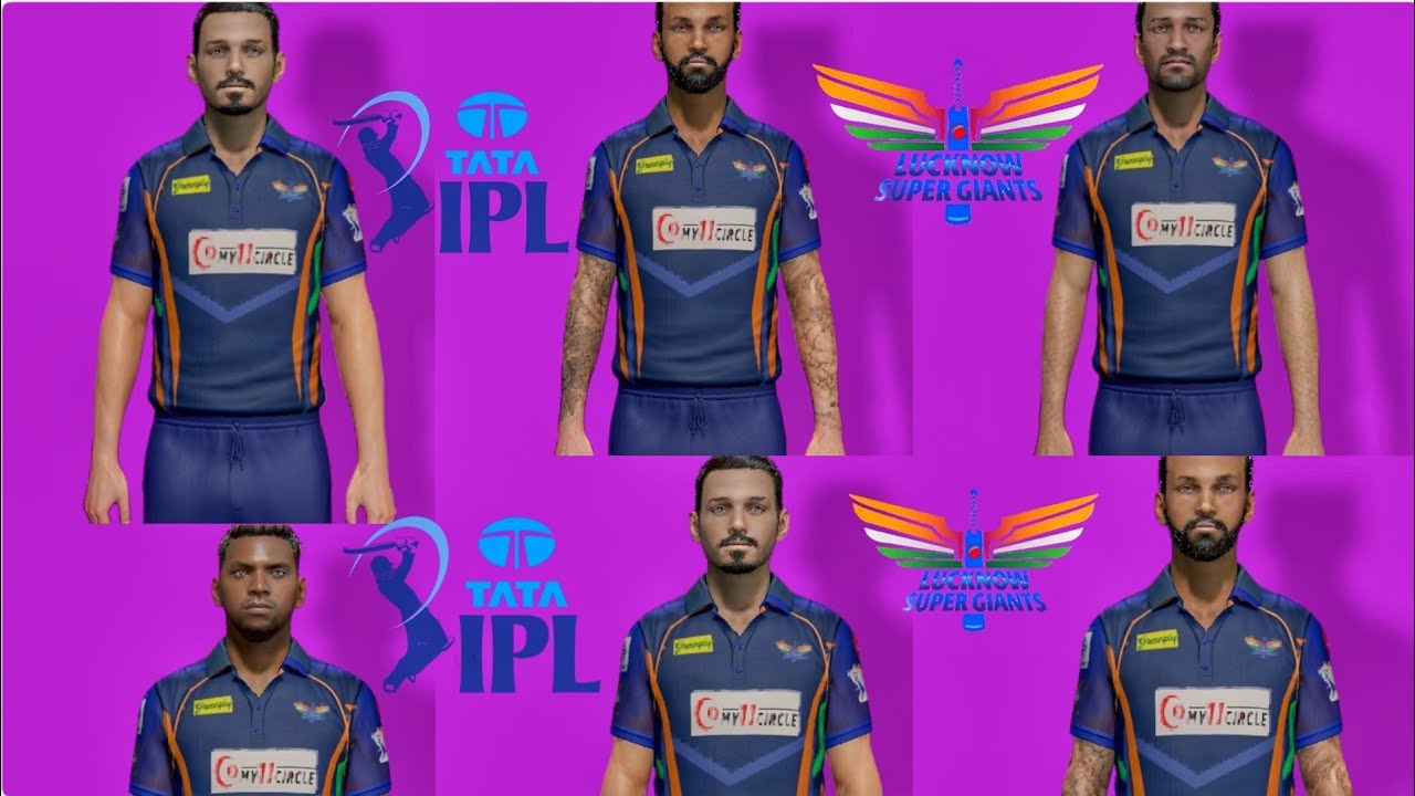 CRICKET 22: IPL KITS 2023 - LSG JERSEY KITS 2023| CRICKET 22 OFFLINE ...