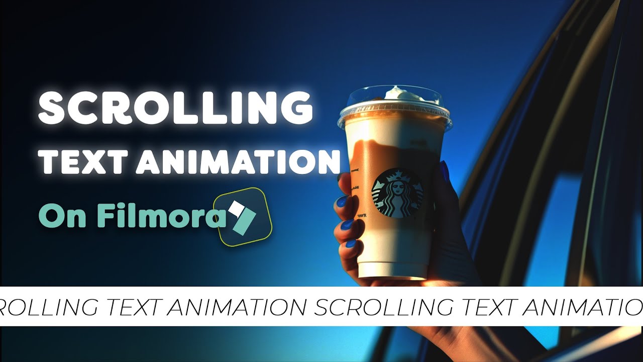 How To Make Scrolling Text Animation On Filmora 14 - YouTube