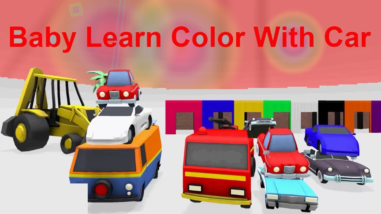 Colors for Children to Learn with Street Vehicles - Colours for Kids to ...