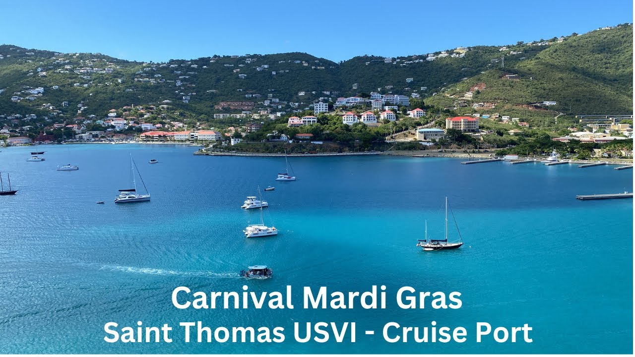 Carnival Mardi Gras Saint Thomas US Virgin Island Cruise Port - YouTube
