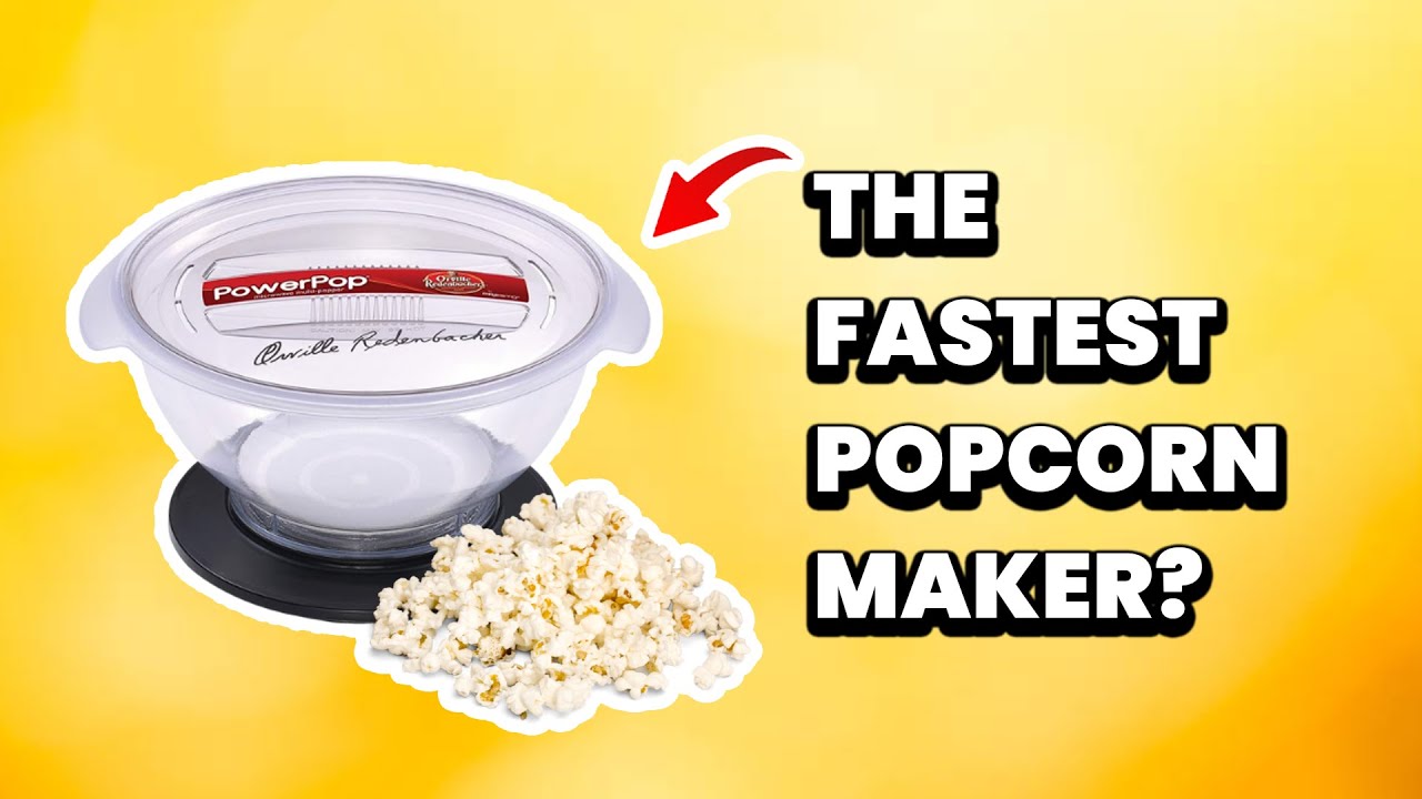 The Fastest Popcorn Maker? | Presto PowerPop Microwave Multi-Popper ...
