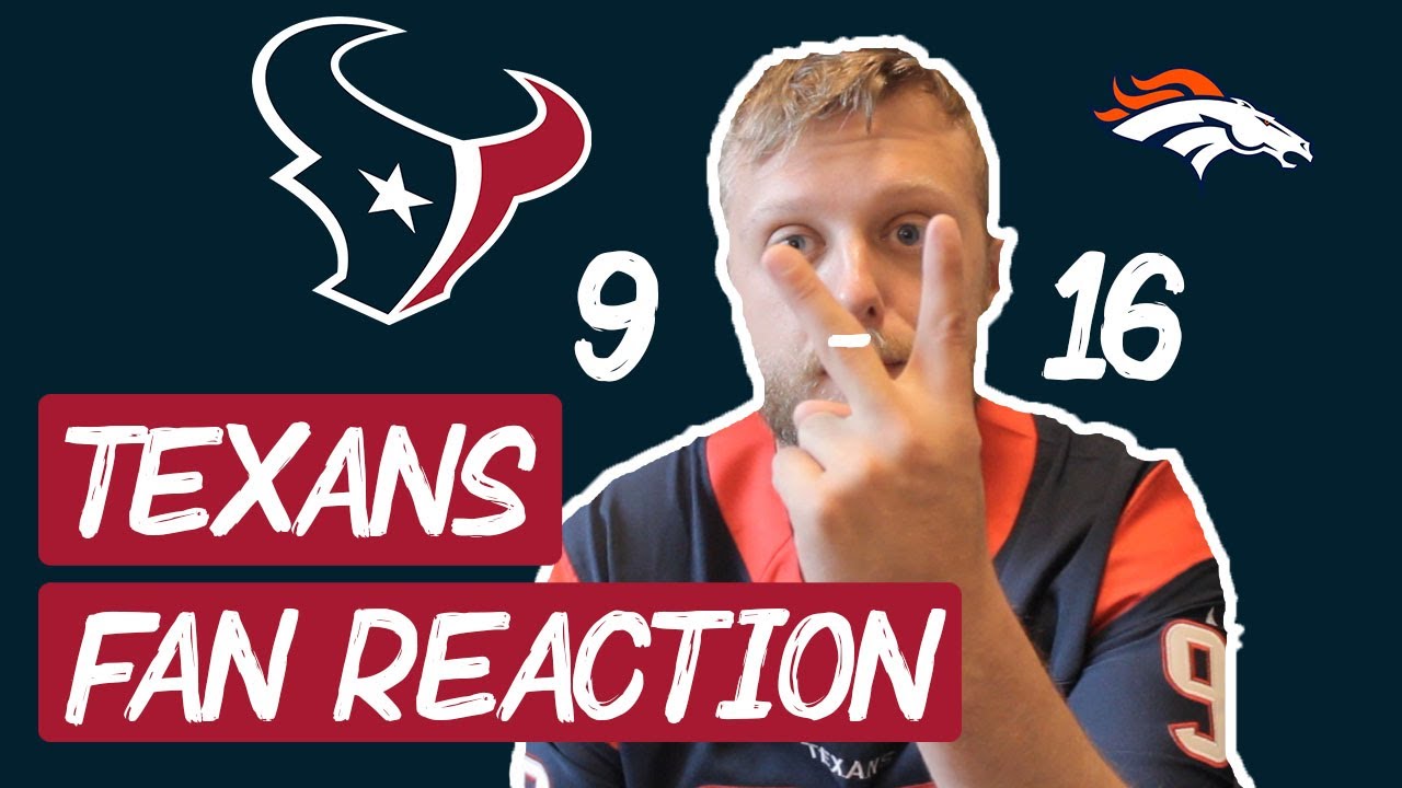 TEXANS FAN REACTION 2022 - Panic Button - Week 2 - Houston Texans 9 ...