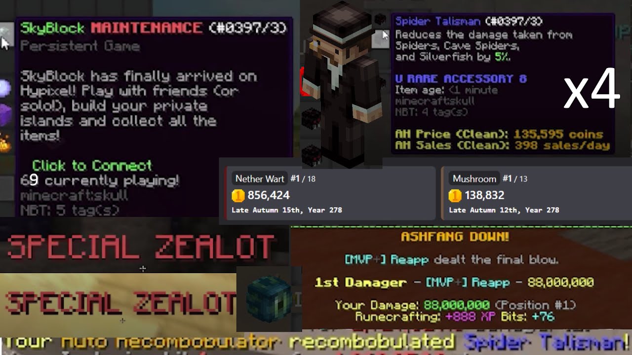 How it feels to play hypixel skyblock during "maintenance" - YouTube