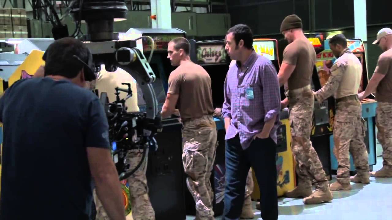 Behind the Scenes - Pixels (2015) Adam Sandler, Ashley Benson, Kevin ...