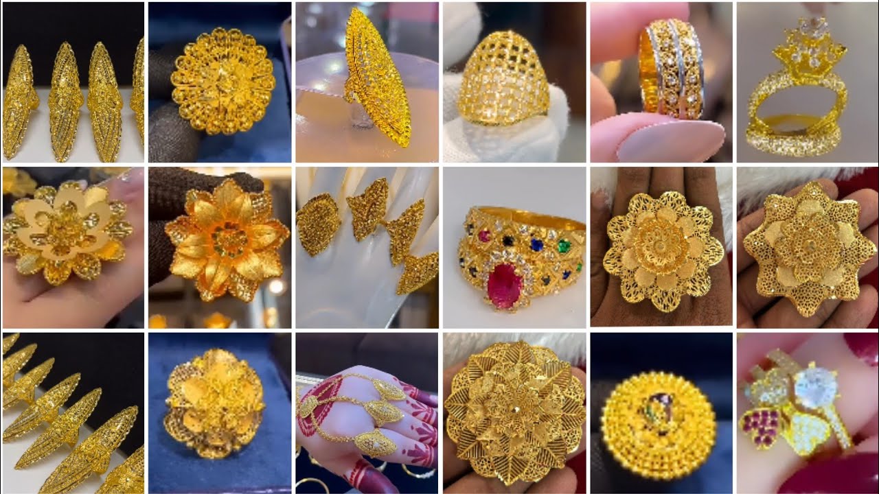 Gold Ring designs/Gold Ring designs for women/Gold Jewelry/gold ring ...