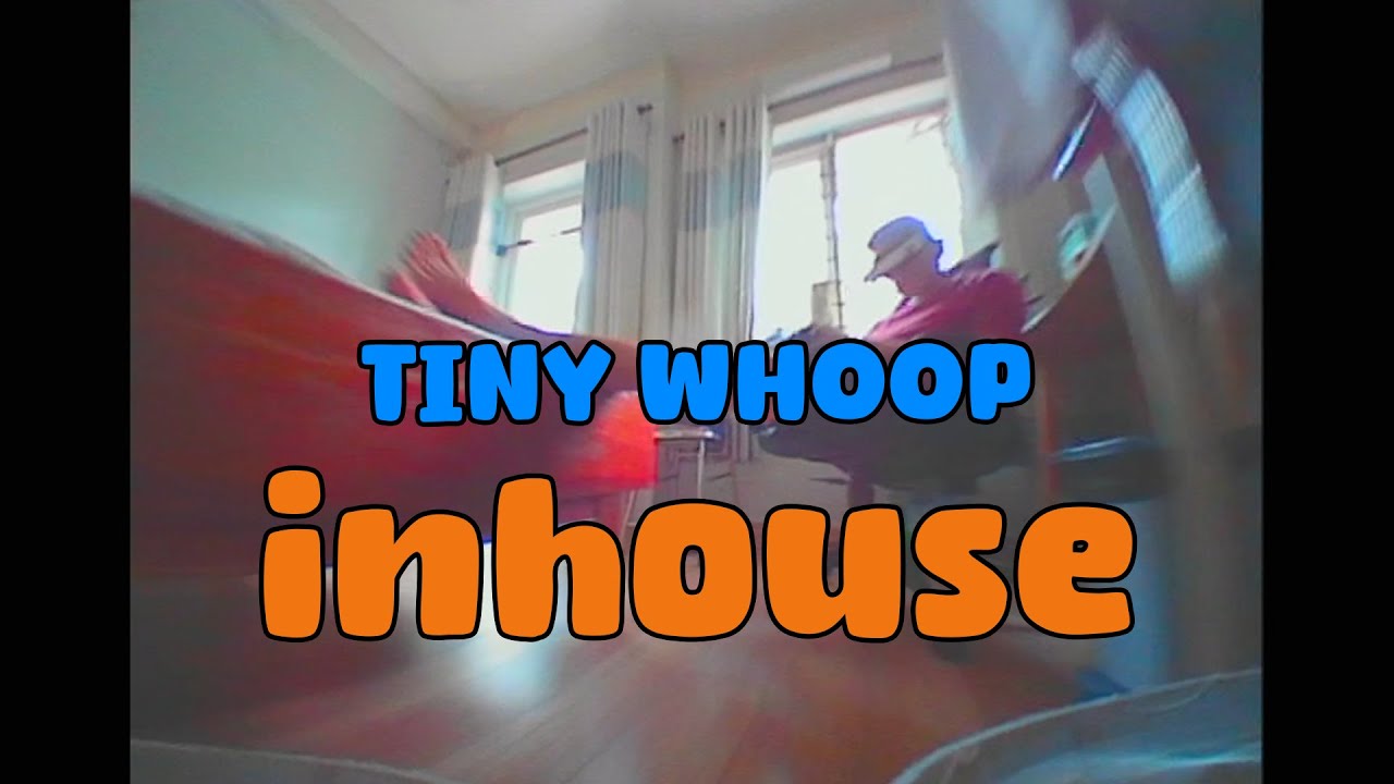 FPV Tiny Whoop HDZero train in house - YouTube