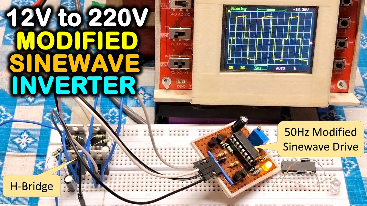 12V DC To 220V AC Modified Sinewave Inverter - Making Bootstrap H ...