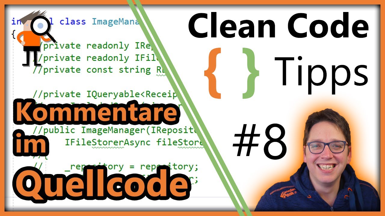 Kommentare im Quellcode - Clean Code Tipps #8 - YouTube