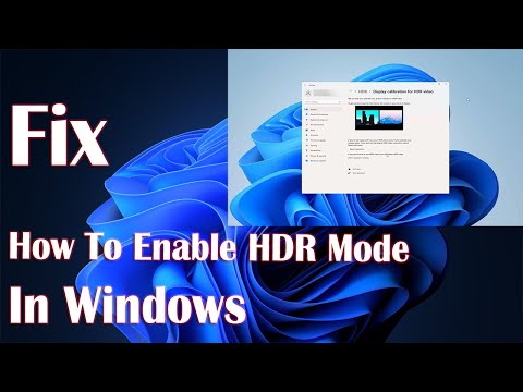 Enable HDR In Windows 11 - How To - YouTube
