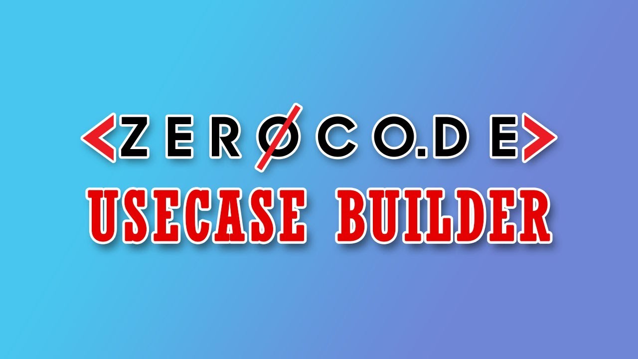 Zc Usecase Builder Creating App Without Coding Zerocode Youtube