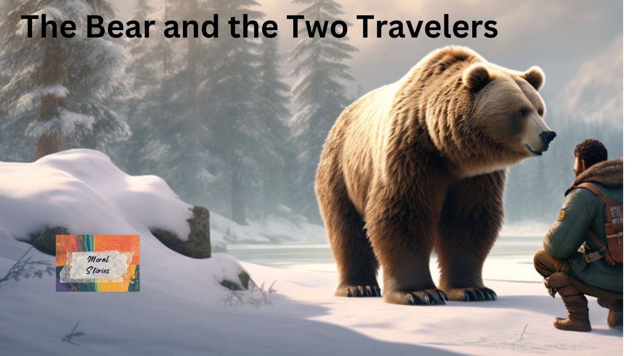 The Bear and the Two Travelers | moral stories - YouTube