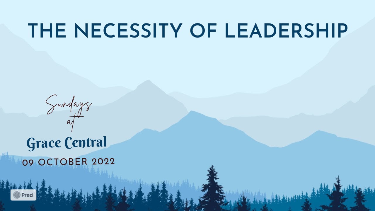 THE NECESSITY OF LEADERSHIP | SUNDAY SERVICE (HINDI) | 09 OCTOBER 2022 ...