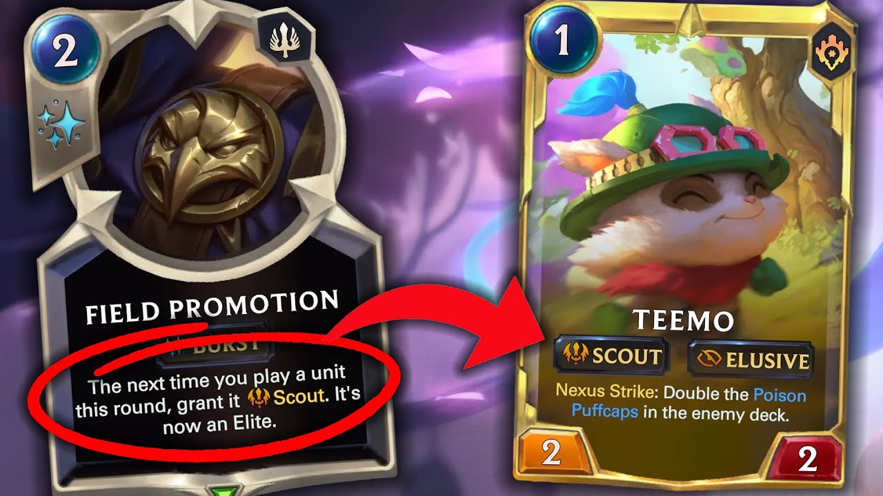 The BEST Scout Teemo Deck! Day 1 Rise of the Underworlds Legends of Runeterra New Gameplay New ...