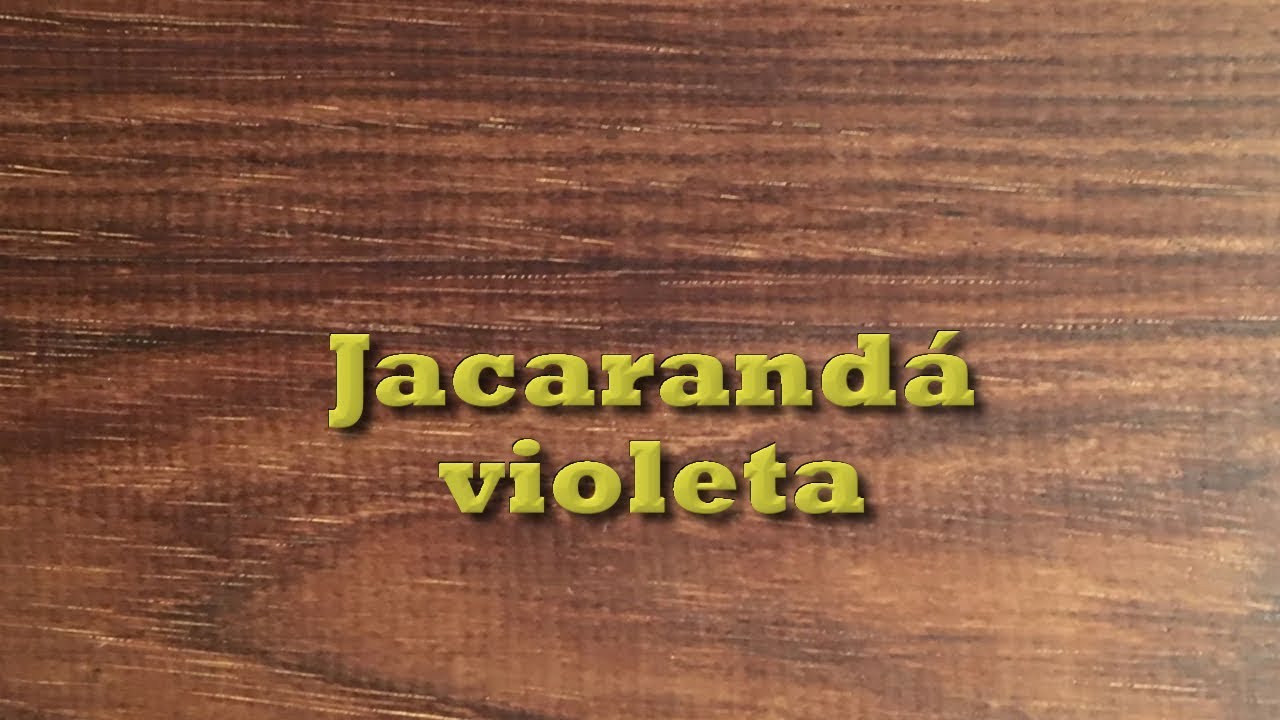Jacarandá violeta - Tipos de Madeiras - YouTube