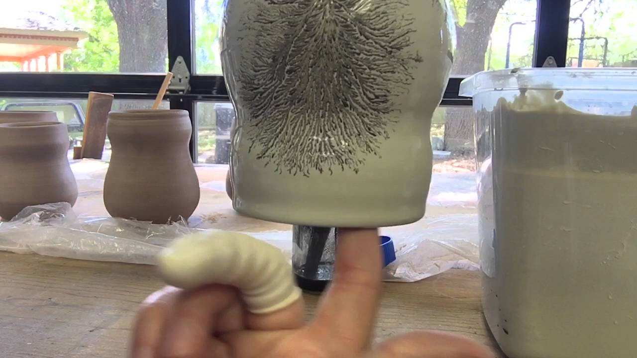 CrawfishClay.com Christy Becnel applying her Dendritic Mocha Diffusion ...