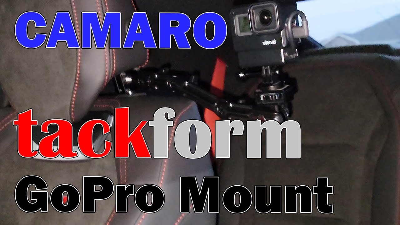 TackForm Headrest GoPro Mount | 6th Gen Camaro Install & Review - YouTube