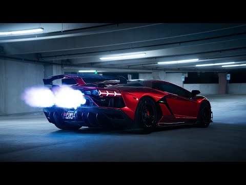 LOUDEST Flame Spitting Aventador SVJ Midnight Run | 4K - YouTube