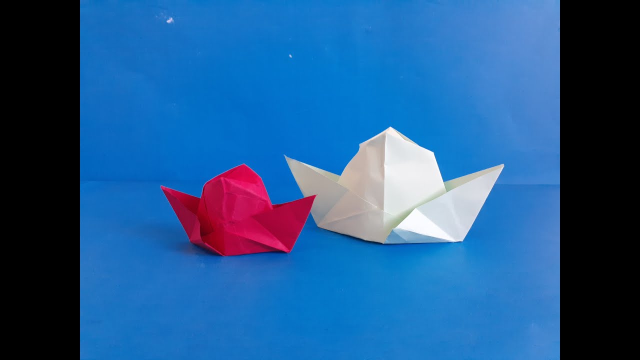 Origami chapéu how to make hat - YouTube