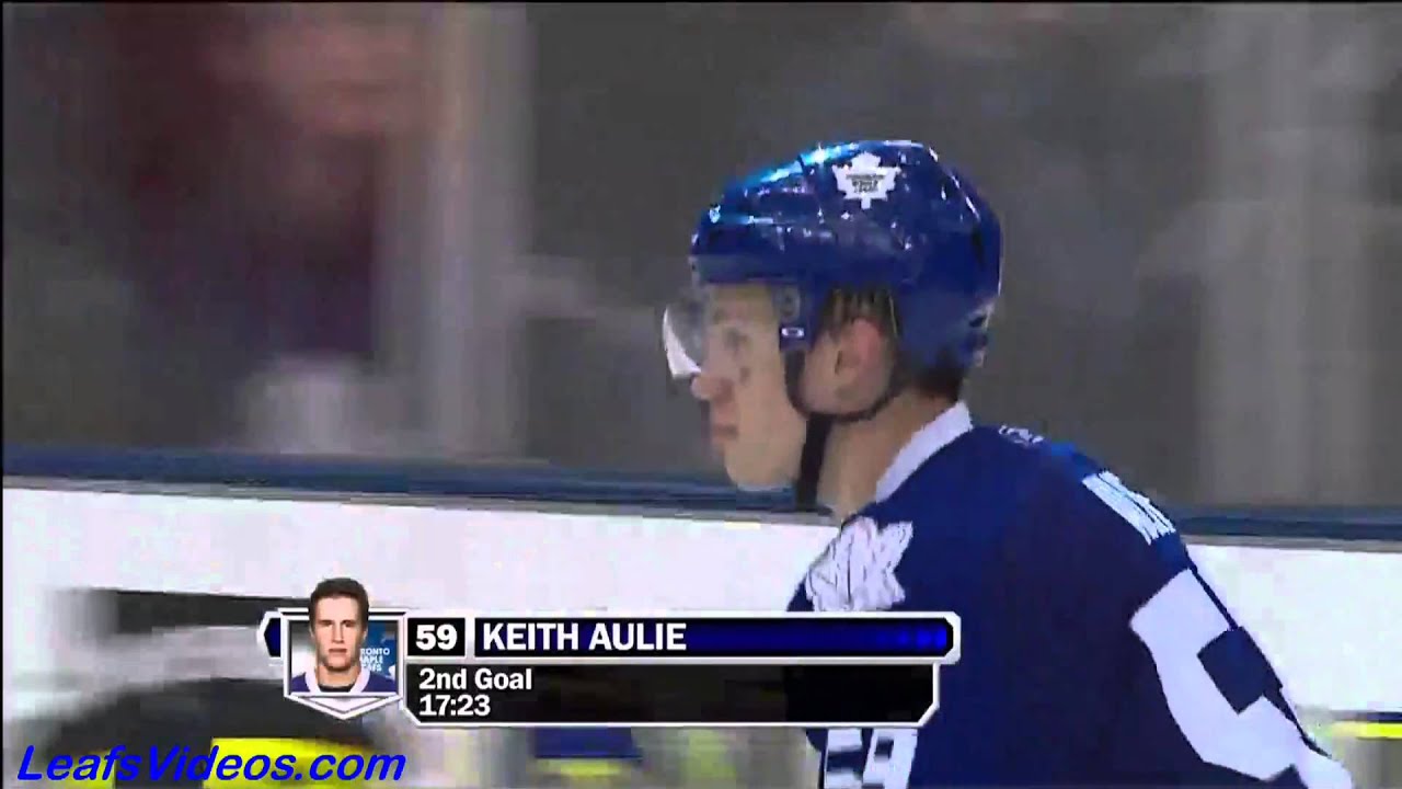 Bruins @ Maple Leafs - Keith Aulie Scores - 110319 - YouTube