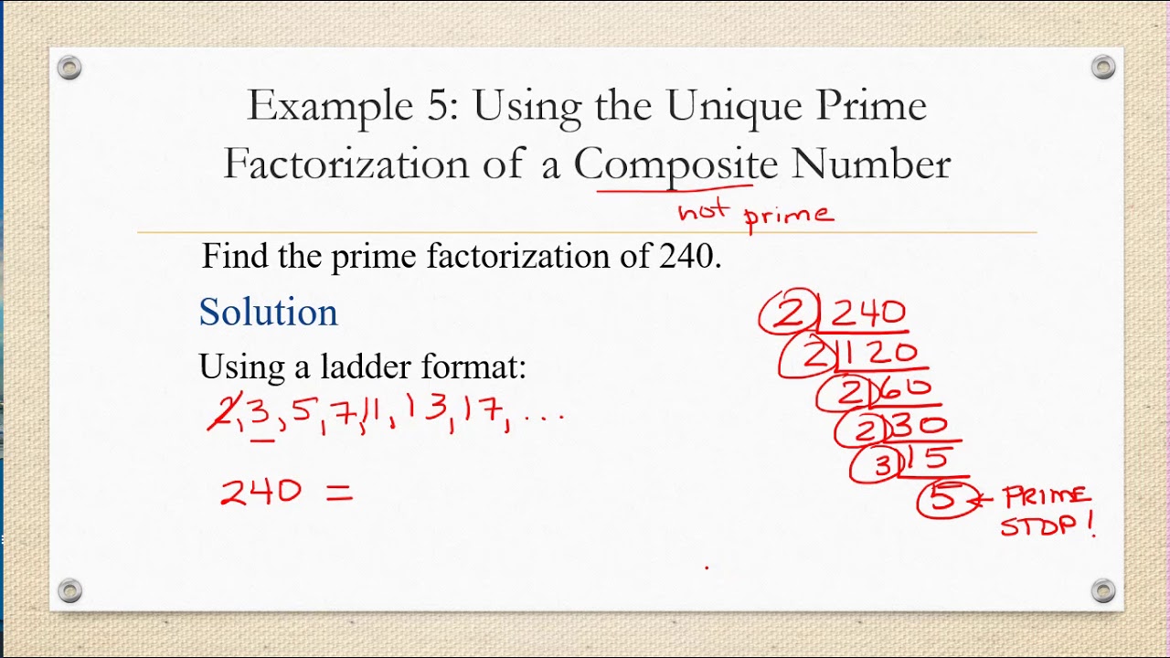Prime Factorizations Using Ladder And Tree Methods YouTube prime-factorizations-using-ladder-and-tree-methods-youtube