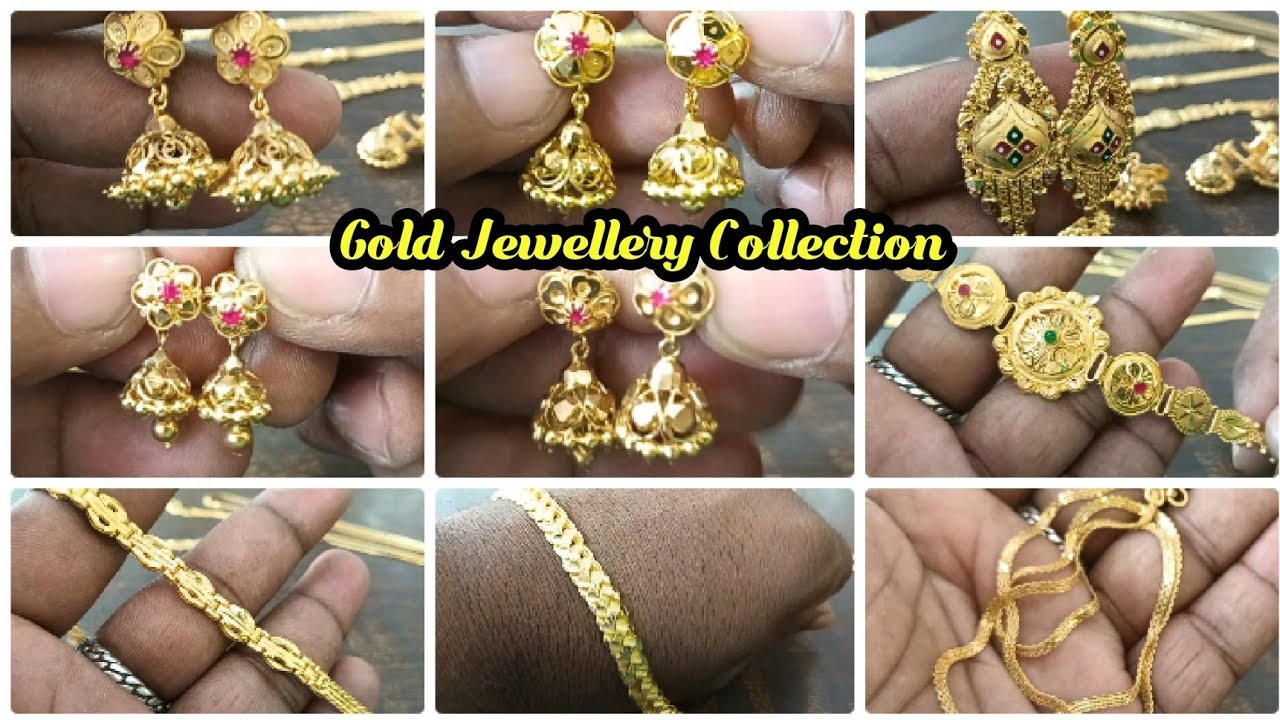 Gold Jimikki, Earring Design, Bracelet , Chain | 📿 Jewellery Collection ...