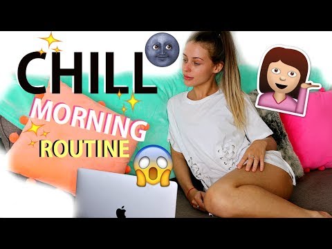 CHILL MORNING ROUTINE ft. LIVING ROOM TOUR