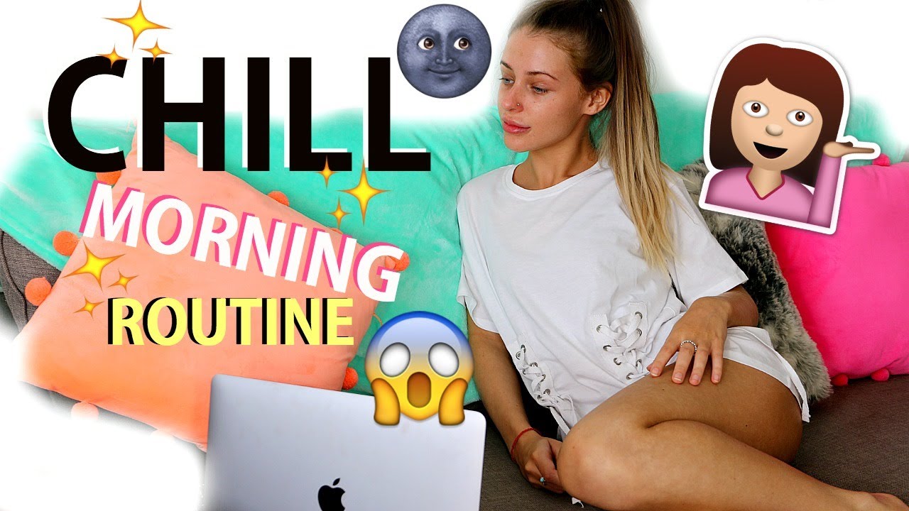 CHILL MORNING ROUTINE ft. LIVING ROOM TOUR - YouTube