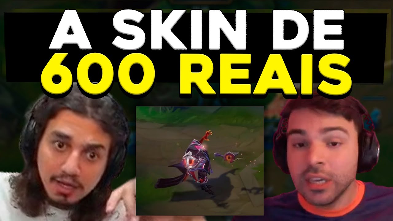 SKIN CROMA DE 600 REAIS, MINERVA TROLLANDO O BAIANO, GUIVEN 1V1 ...