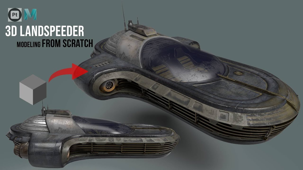 Star Wars Jedi Survivor Landspeeder | Maya & Substance Painter | 3D ...