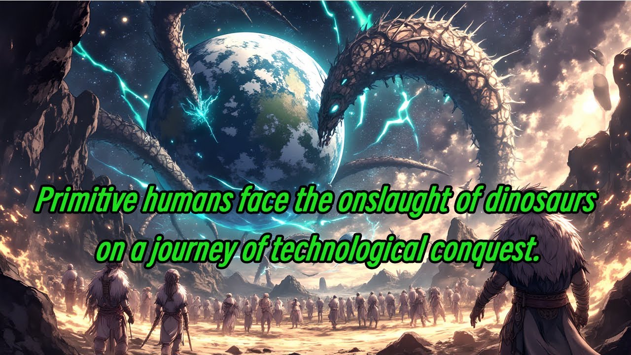 Primitive humans face the onslaught of dinosaurs on a journey of ...