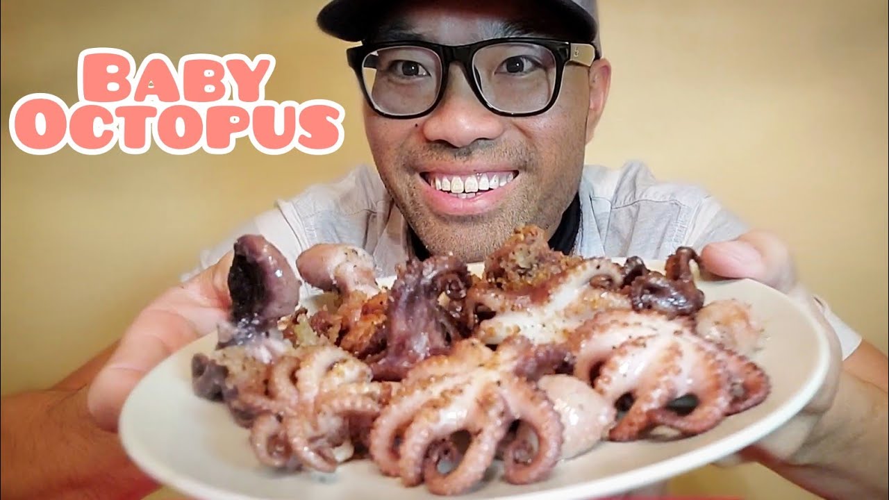 Eating Baby OCTOPUS. Viewer Requested as one of Weirdest Thing Ever ...