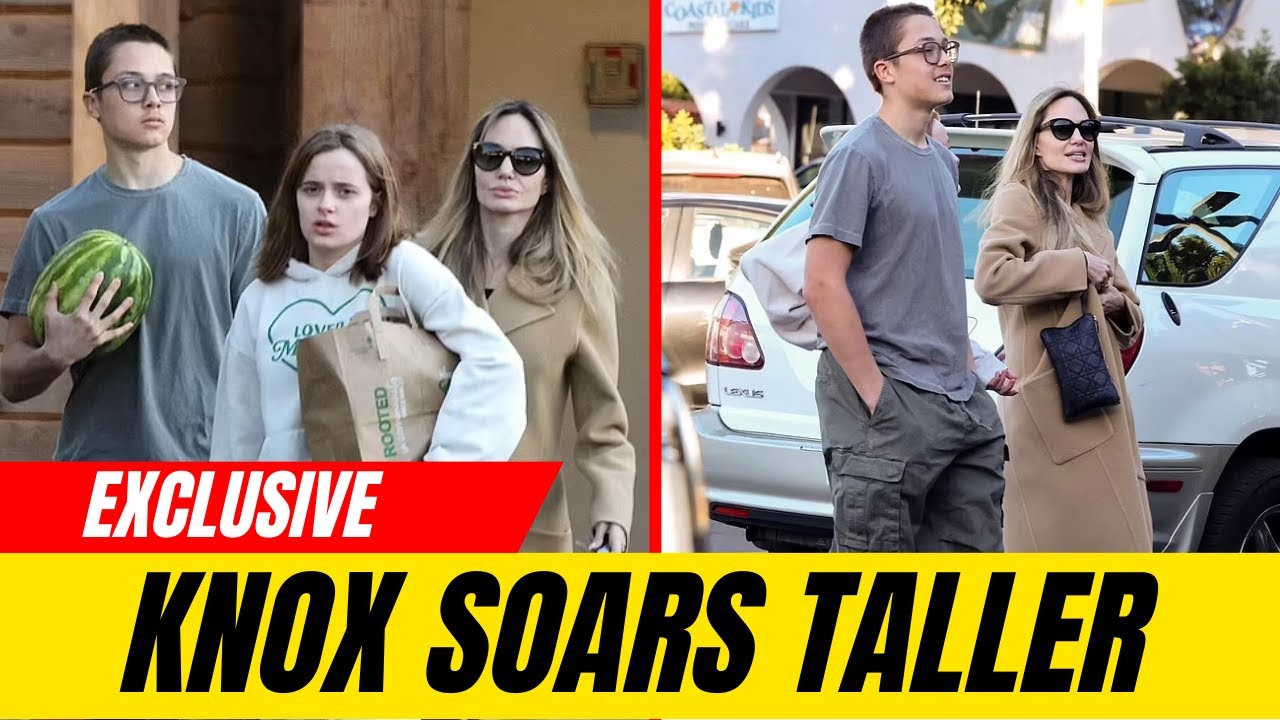 Angelina Jolie's Son Knox Towers Over Her After $80M Divorce Win - YouTube