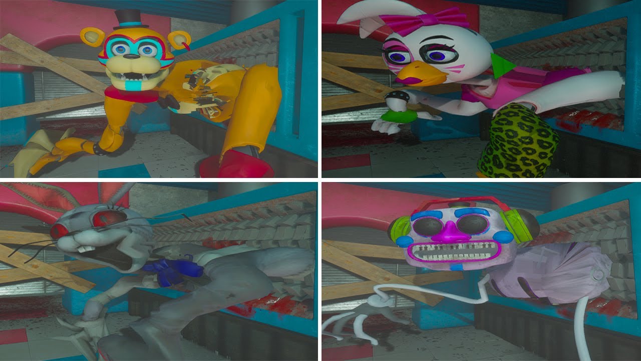 Best Top 4 Character FNAF Destroy in Poppy Playtime - OutWit Mod - YouTube