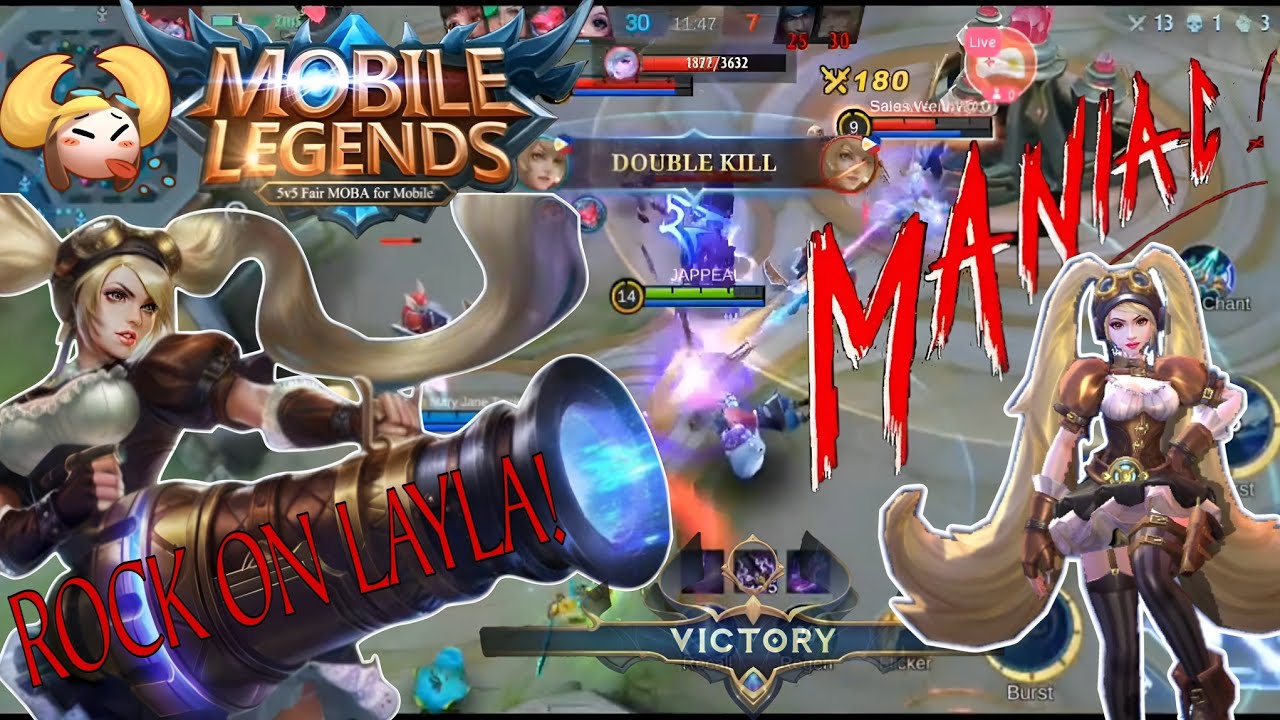 MOBILE LEGENDS: LAYLA LANG MALAKAS🤟🏻 MBLL: Bang-Bang| @ML.Morado# ...