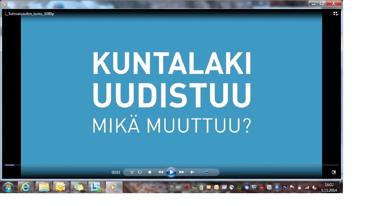 Kuntalaki uudistuu osa 1: Tulevaisuuden kunta - YouTube