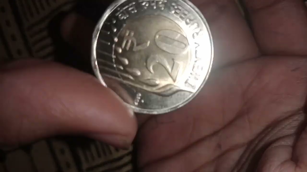 new 20 rupees coin India - YouTube