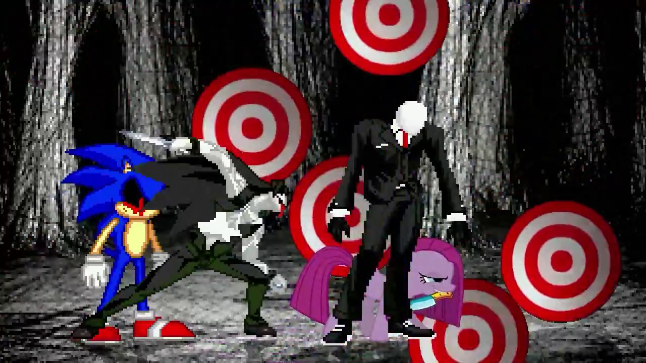 AN Mugen Request #1122: Jeff, Sonic.exe, Slender Man, Pinkamena VS ...