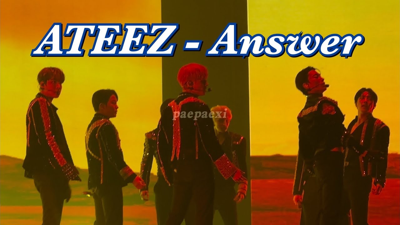 221029 ATEEZ - Answer Fancam 4K | THE FELLOWSHIP: BREAK THE WALL IN ...