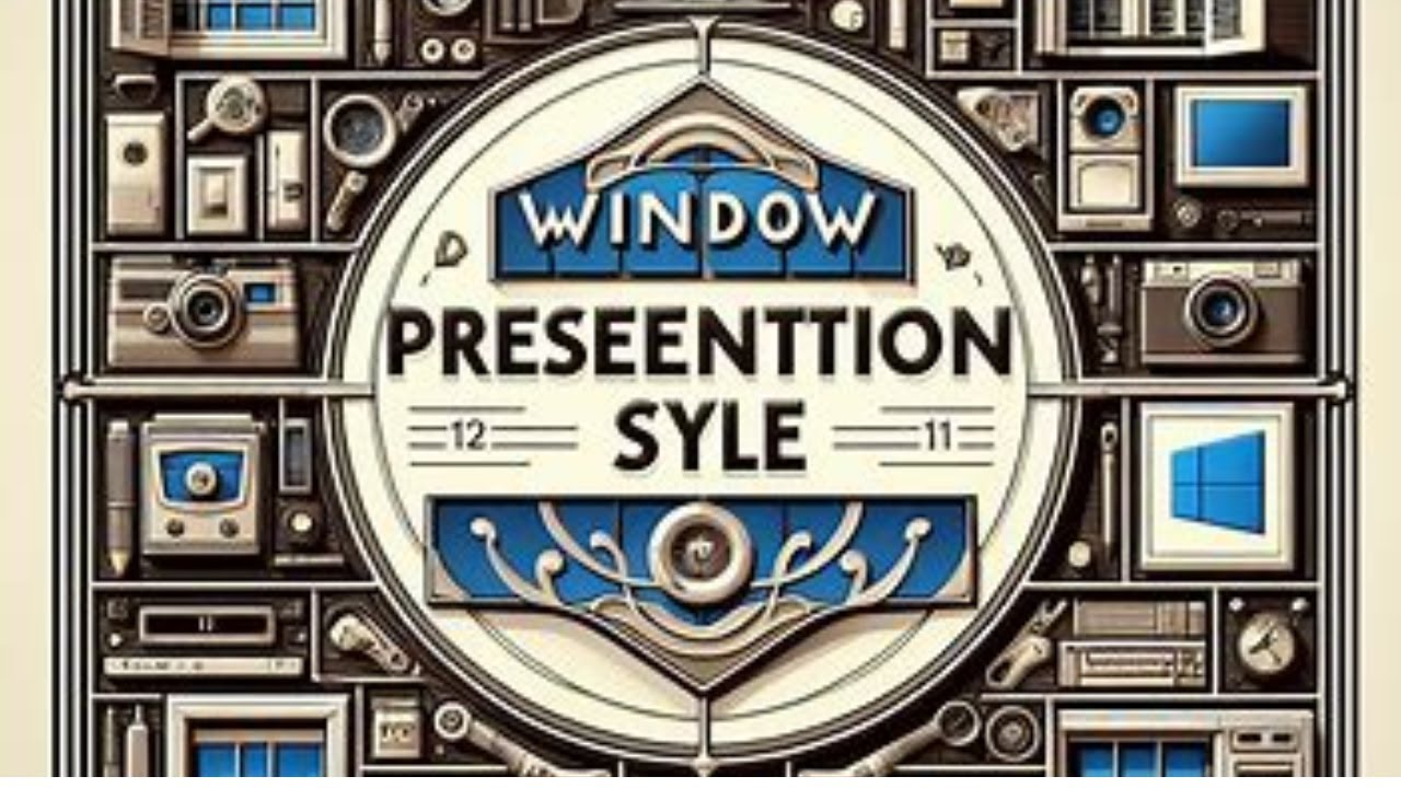Window Elegance: Exploring Modern Presentation Styles in UI Design ...