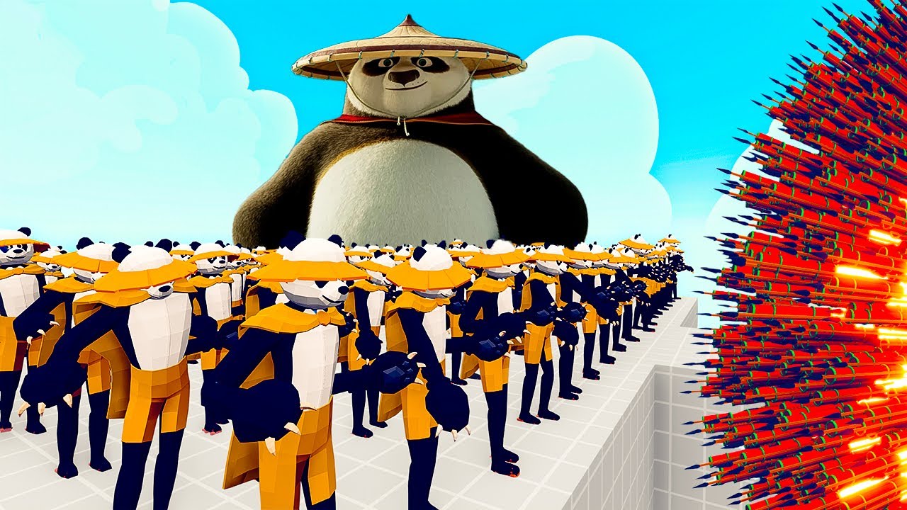 100x KUNG FU PANDA + 1x GIANT vs 1x EVERY GOD Totally Accurate Battle ...