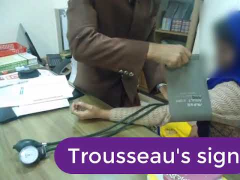 Trousseau sign of hypocalcemia - YouTube