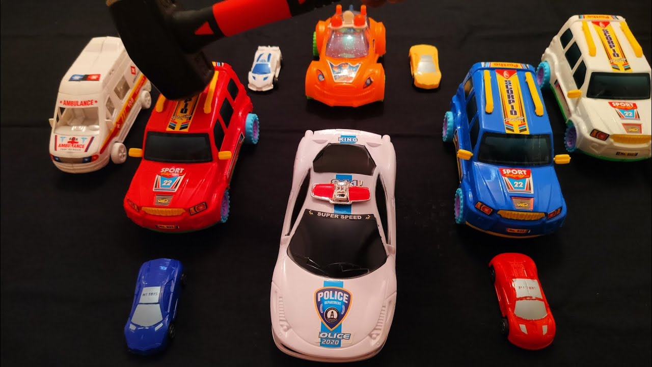 Crushing with Hammer 🔨 | Glass car, 2 seater 4x4 sports offroad car ...