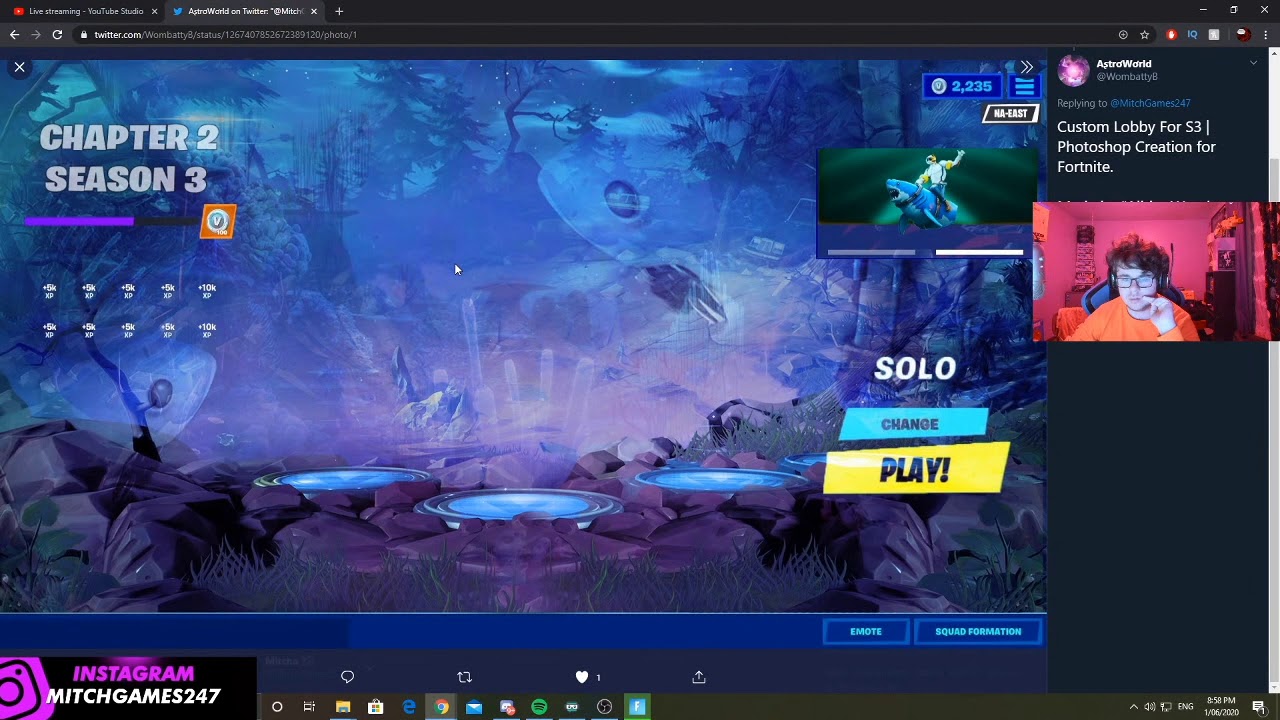 FORTNITE | SEASON 3 CUSTOM LOBBY - YouTube