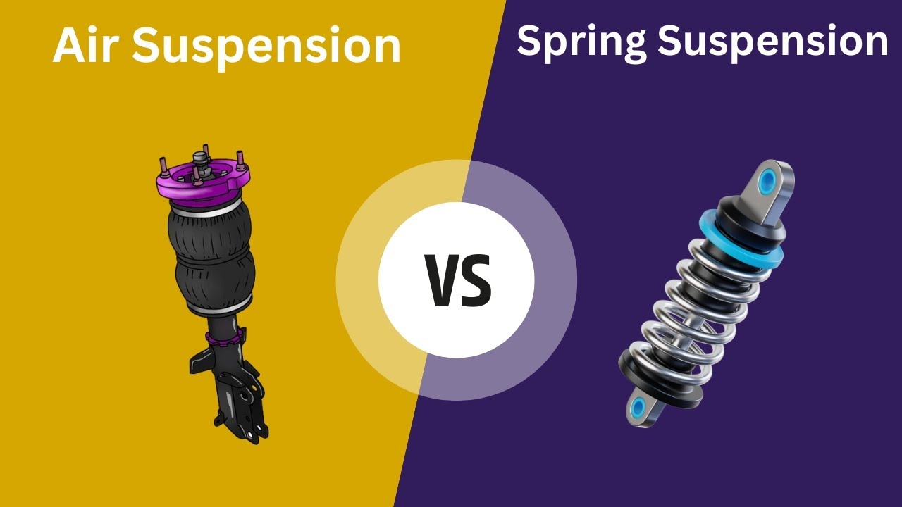 air suspension vs spring suspension - YouTube