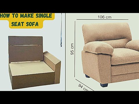 How to Make single seat sofa |💺| leather sofa making designs | ️| sofa ...