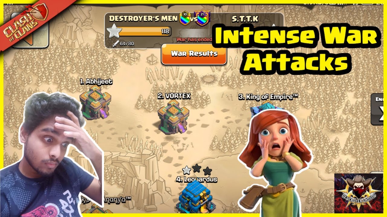 How to win? Coc Insane war attacks 😳! Th 14,13&12 Highlights. Best ...